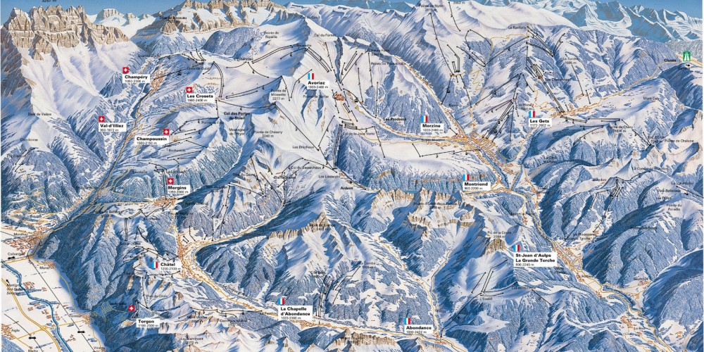 Avoriaz resort and piste maps